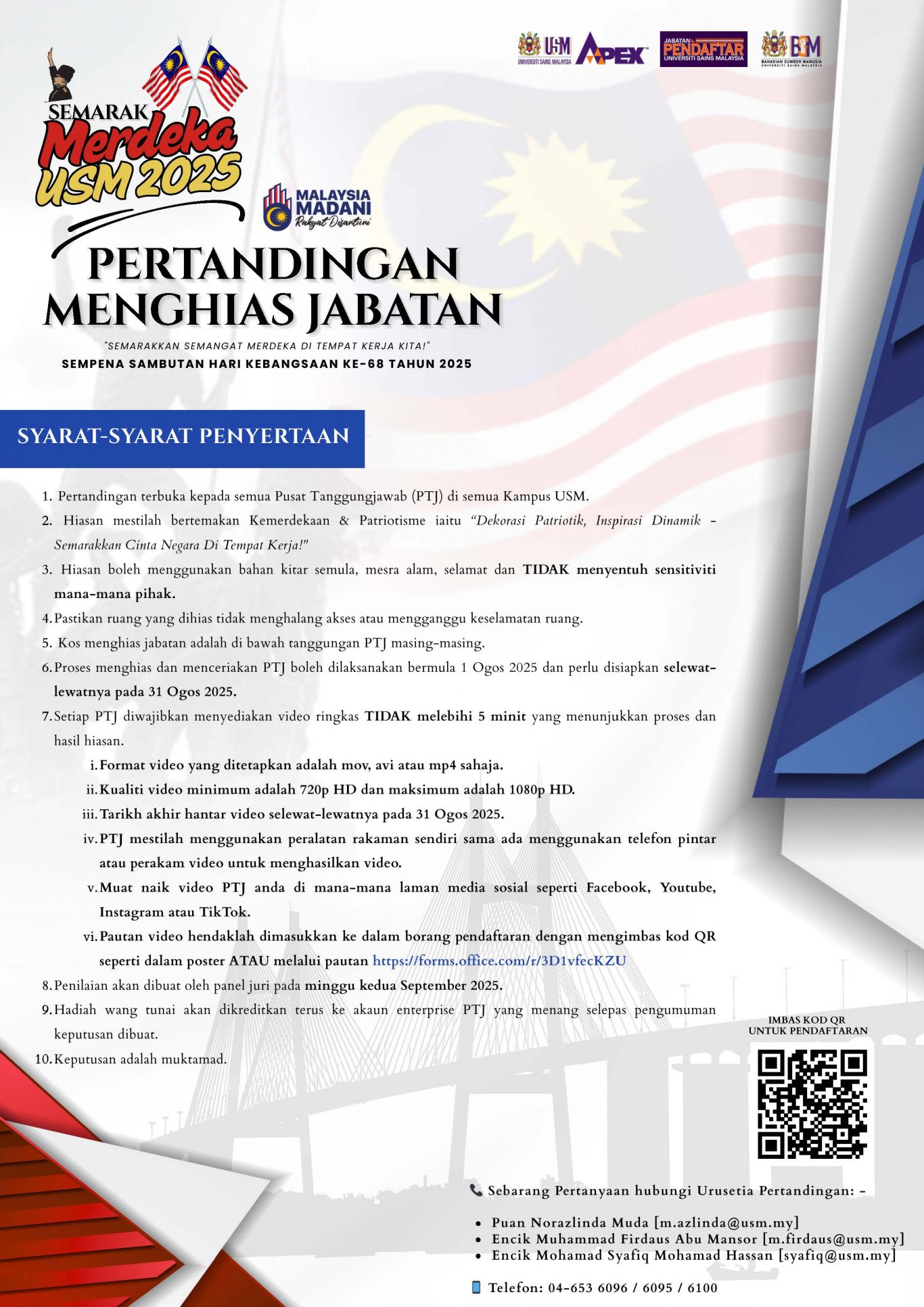 HEBAHAN BSM : PERTANDINGAN MENGHIAS JABATAN SEMPENA SAMBUTAN HARI KEBANGSAAN KE-68 TAHUN 2025